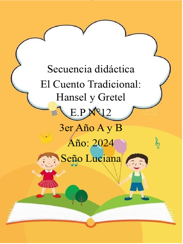 Secuencia Didáctica: Hansel y Gretel | PDF | Caperucita Roja | Cuentos
