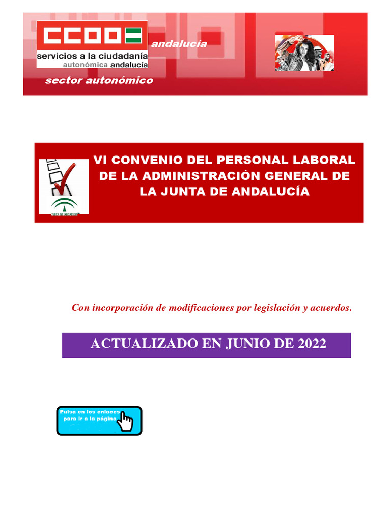 Convenio Personal Laboral JA | PDF | Derecho laboral | Tratado