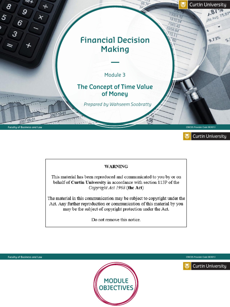 M3 TimeValueLoanSchedule | PDF | Present Value | Discounting