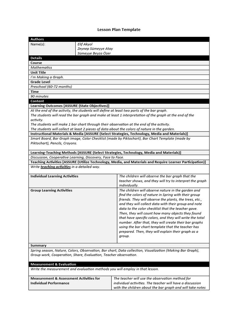 ceit lesson plan | Download Free PDF | Chart | Lesson Plan