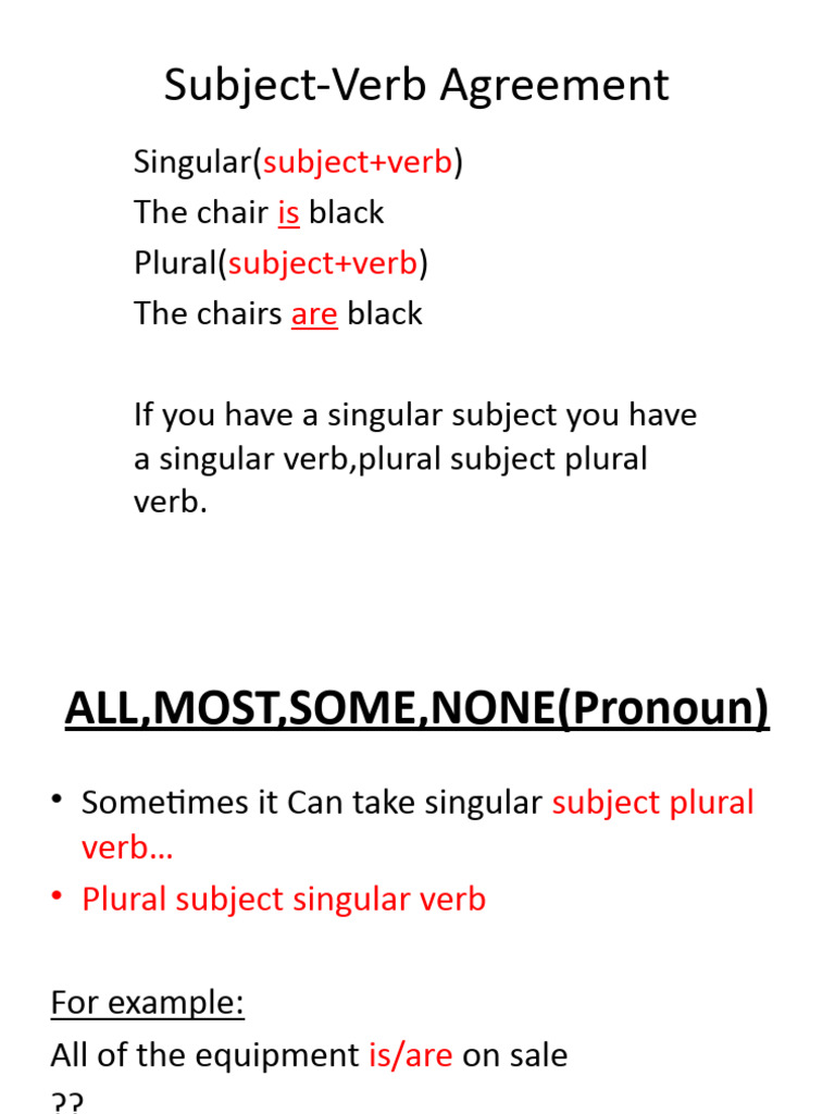 Subject-Verb Agreement Explained | PDF | Language Arts & Discipline