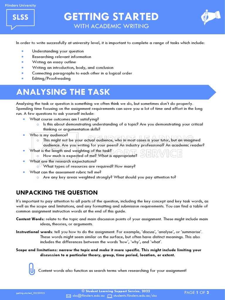 Getting Started | PDF | Essays | Evidence