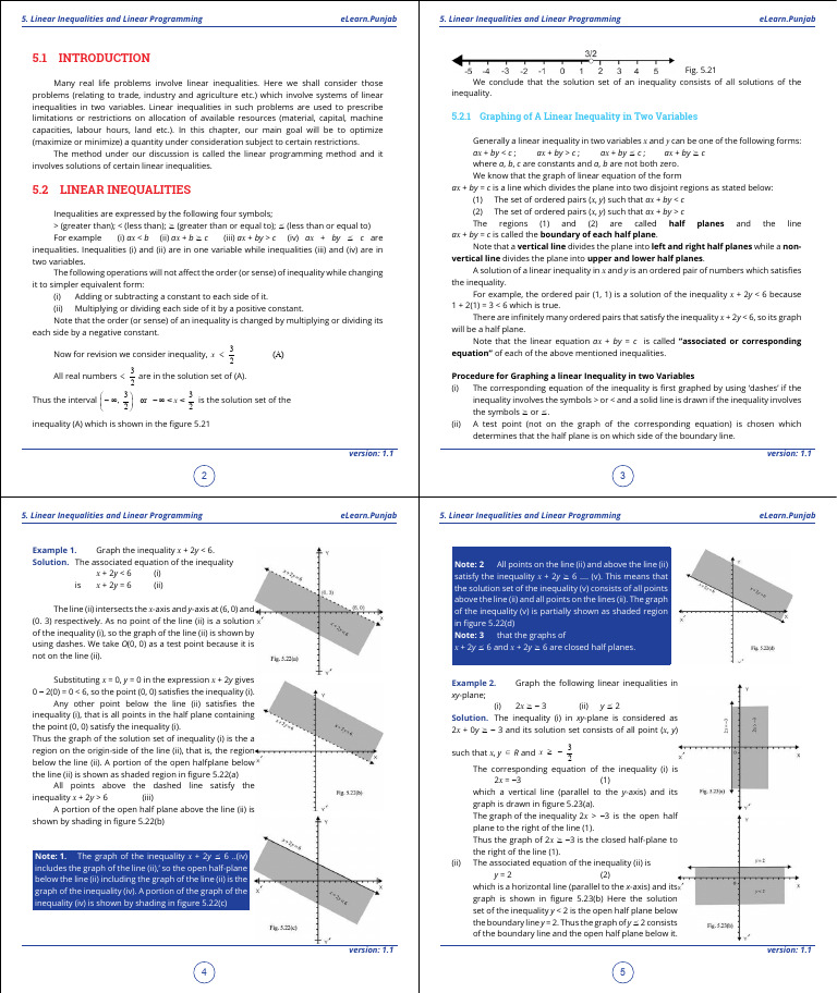 Inequalities | PDF | Linear Programming | Mathematical Relations