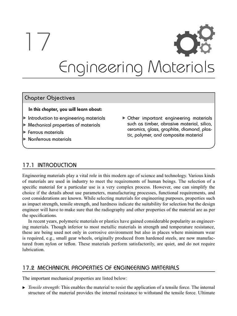 Engineering Materials | PDF | Deformation (Engineering) | Strength Of ...