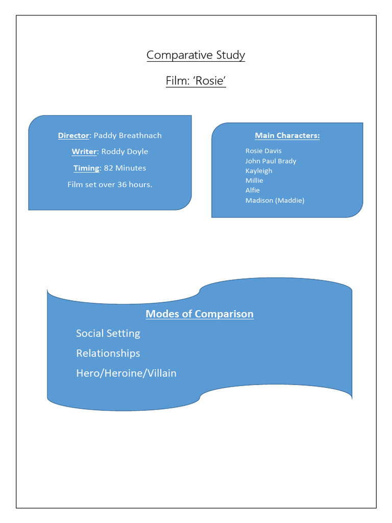 Rosie Comparative Notes | PDF