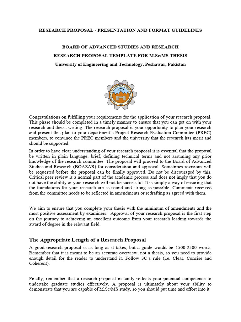 Revised MS Research Proposal Format 2019 | PDF | Visual Impairment ...