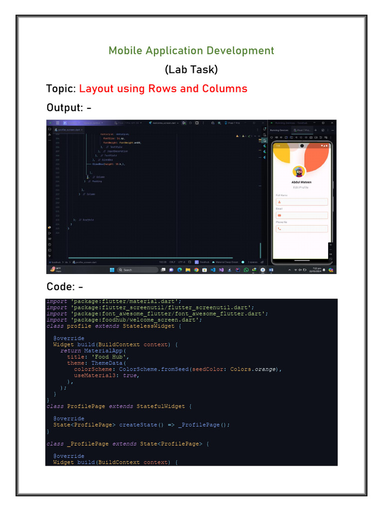 Lab Task Rows & Columns | PDF | Software