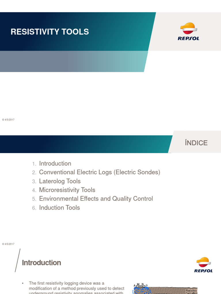 Resistivity Logging Tools Overview | PDF | Electrical Resistivity And ...