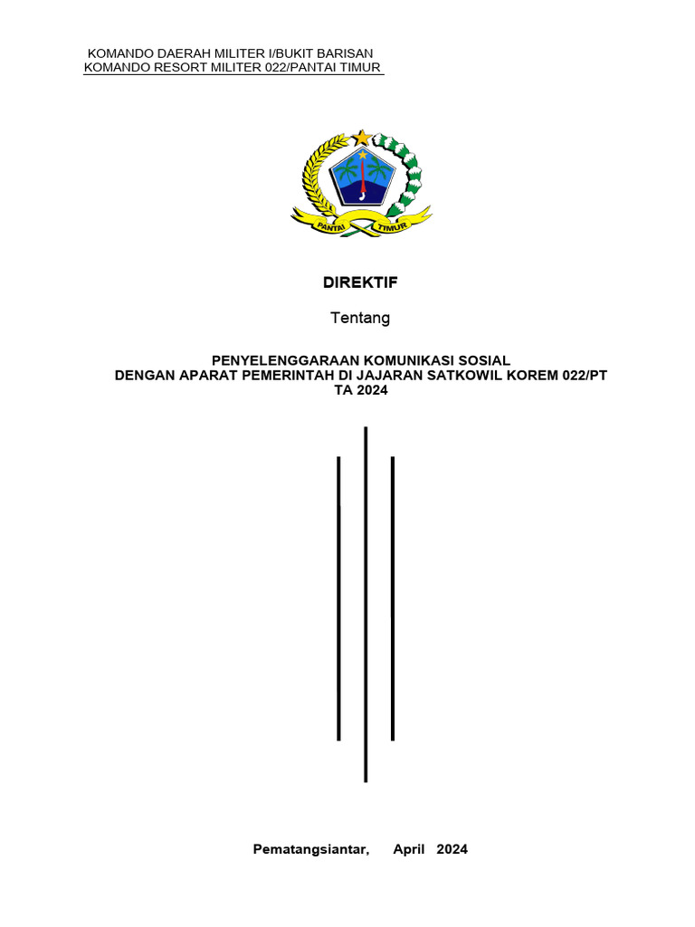 Direktif Appem SMT I 2024 | PDF | Sains & Matematika