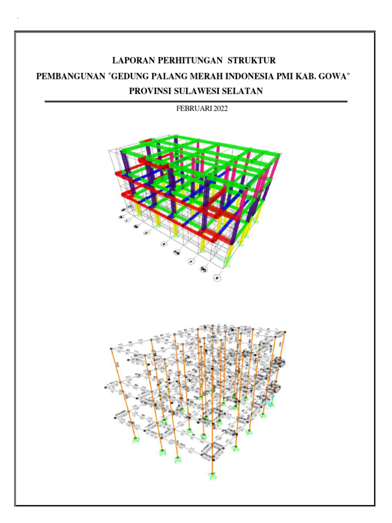 Laporan Perhitungan Struktur Gedung Palang Merah Indonesia PMI KAB ...