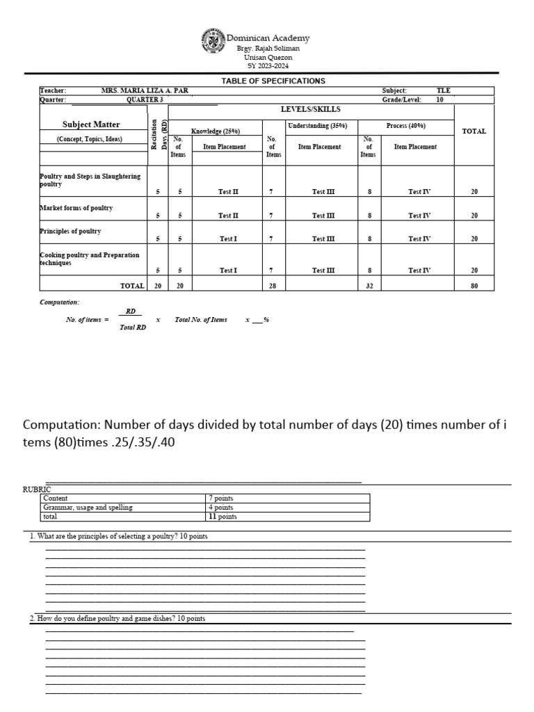 Tos Tle 10 | PDF | Human Communication | Cognitive Science