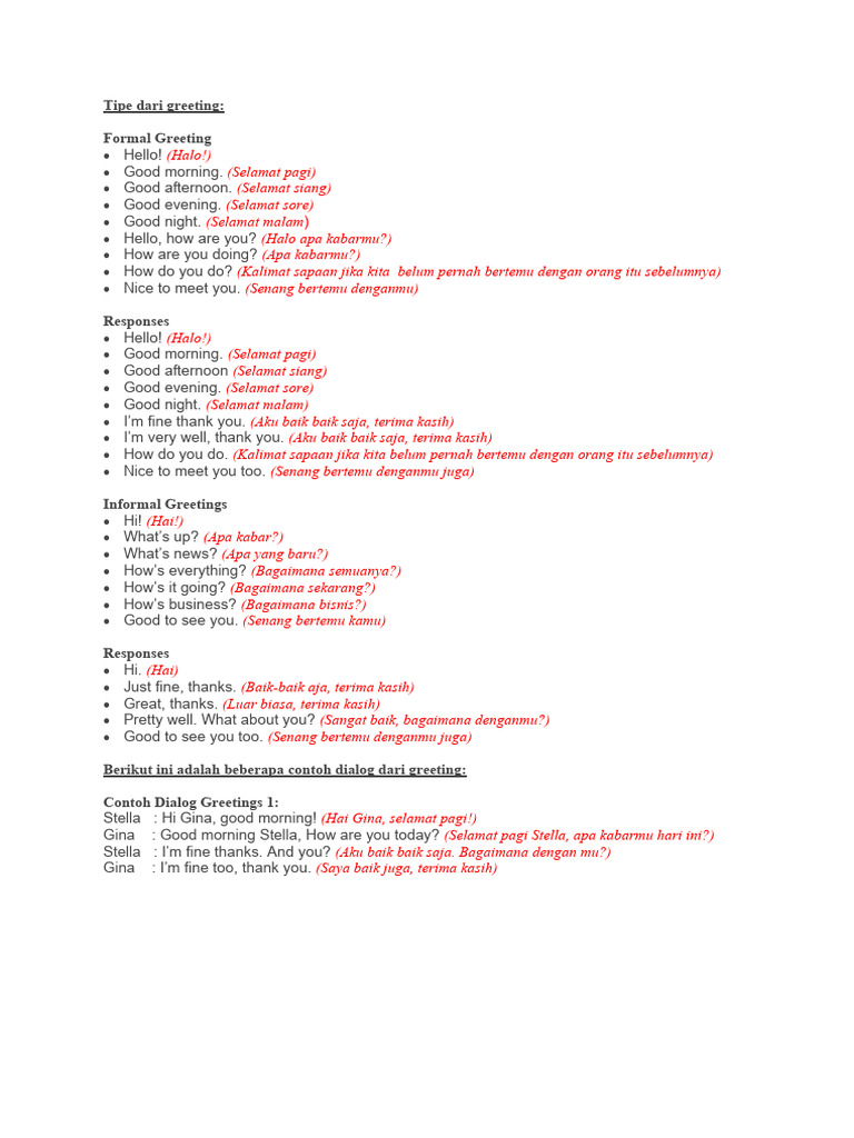 English Greetings Guide Pdf