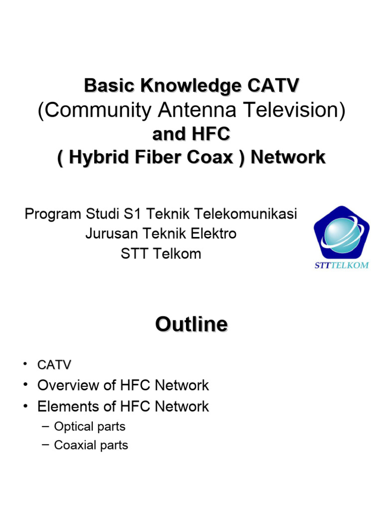 modul-9-catv-and-hfc | PDF | Signal To Noise Ratio | Cable Television