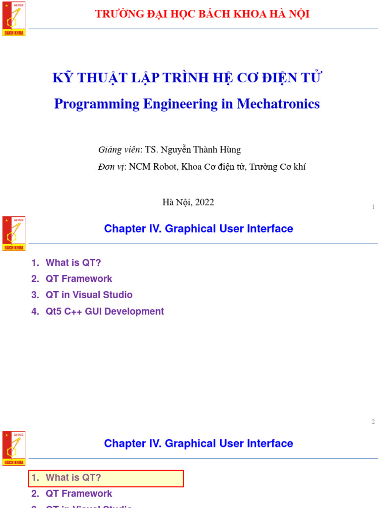 Chapter IV. Graphical User Interface QT | PDF | Software | Computing