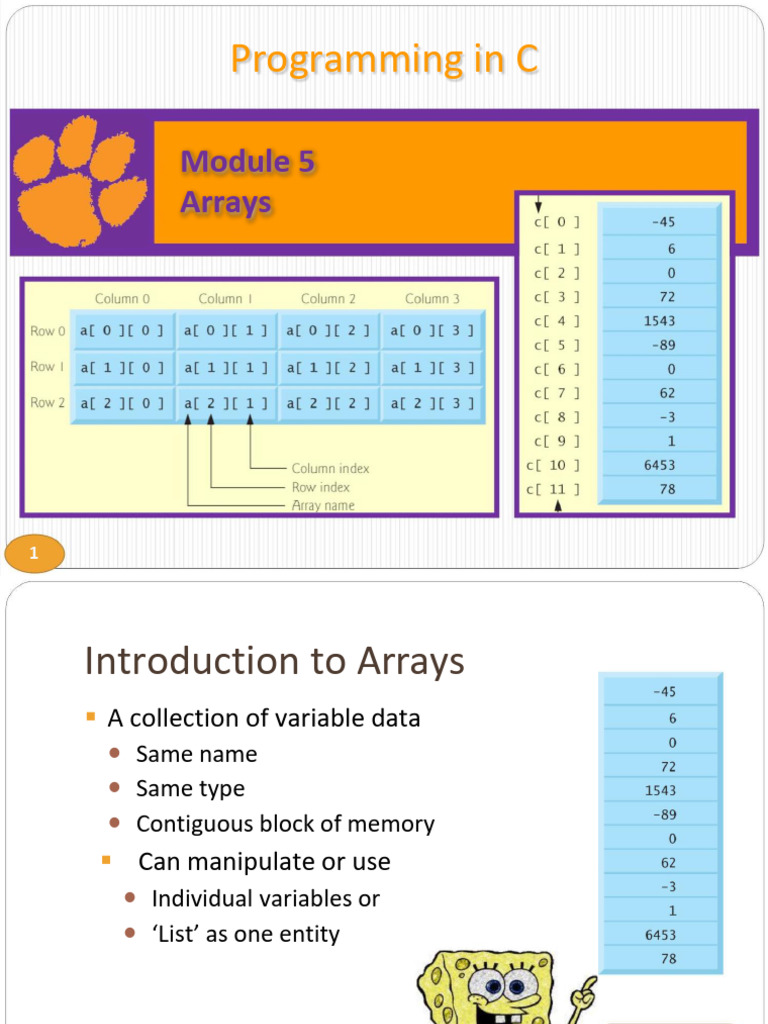 M5-Arrays | Download Free PDF | Variable (Computer Science) | C (Programming Language)