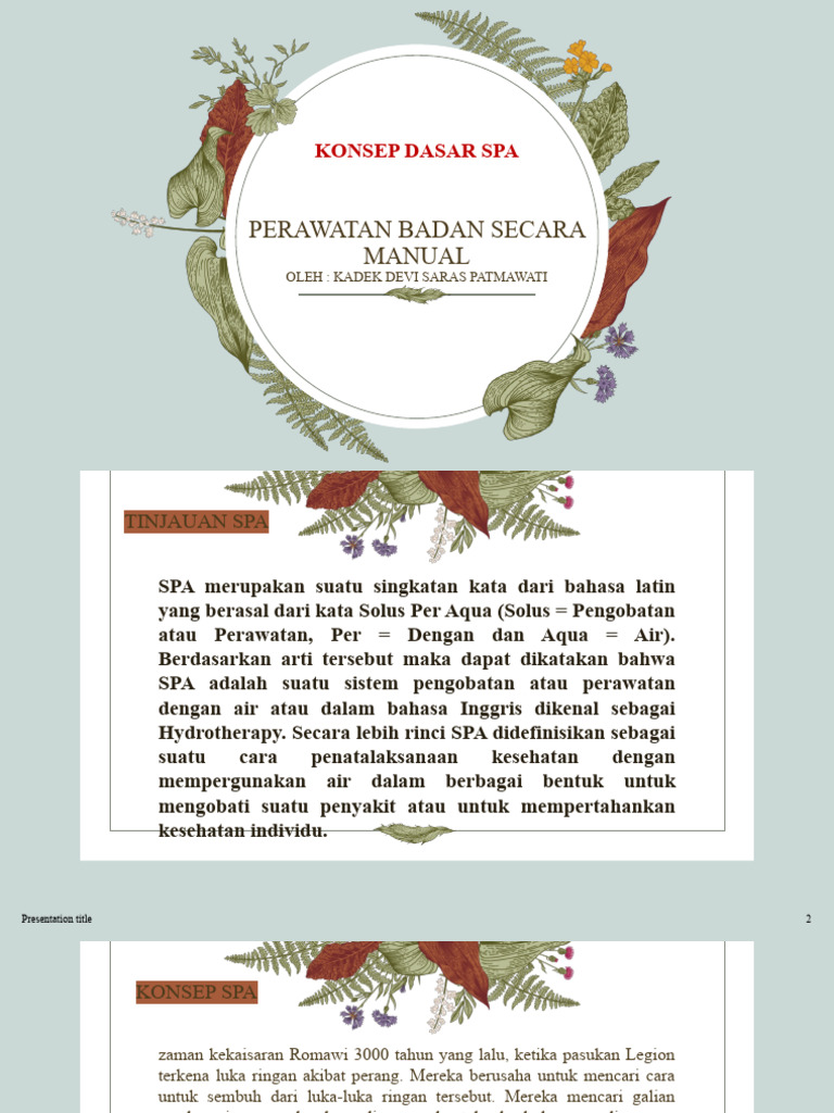 Perawatan Badan Secara Manual | PDF | Kesehatan Holistik