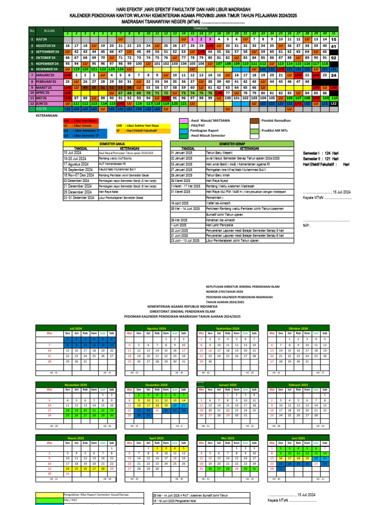 Kaldik 2024-2025 | PDF