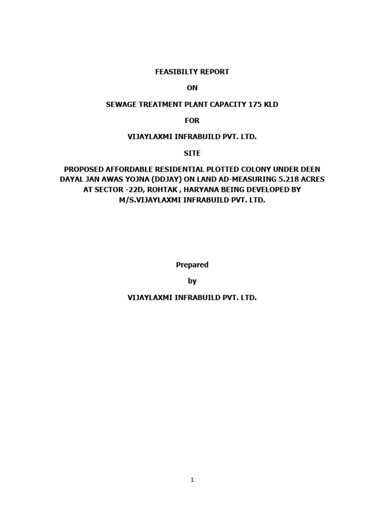 Feasib | PDF | Sewage Treatment | Water