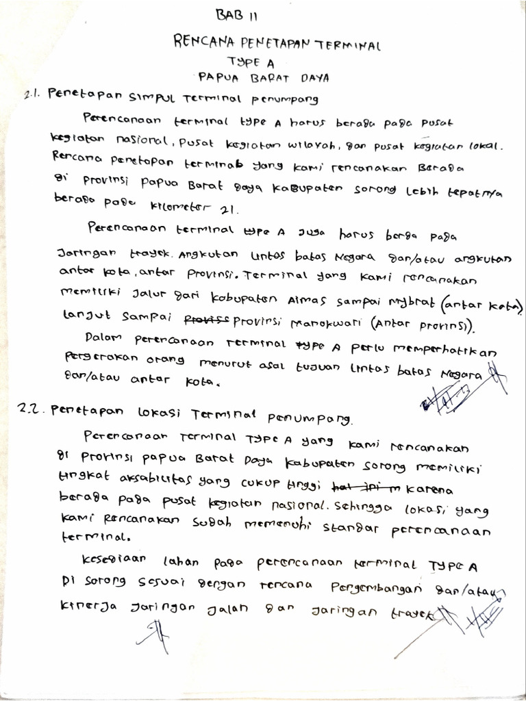 Perencanaan Terminal Type A | PDF