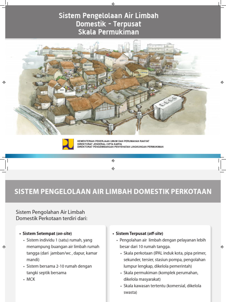 Sistem Pengelolaan Air Limbah Domestik | PDF