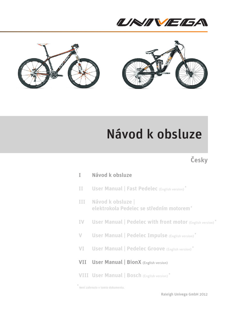 CZ Univega 2013 20120820 01 | PDF