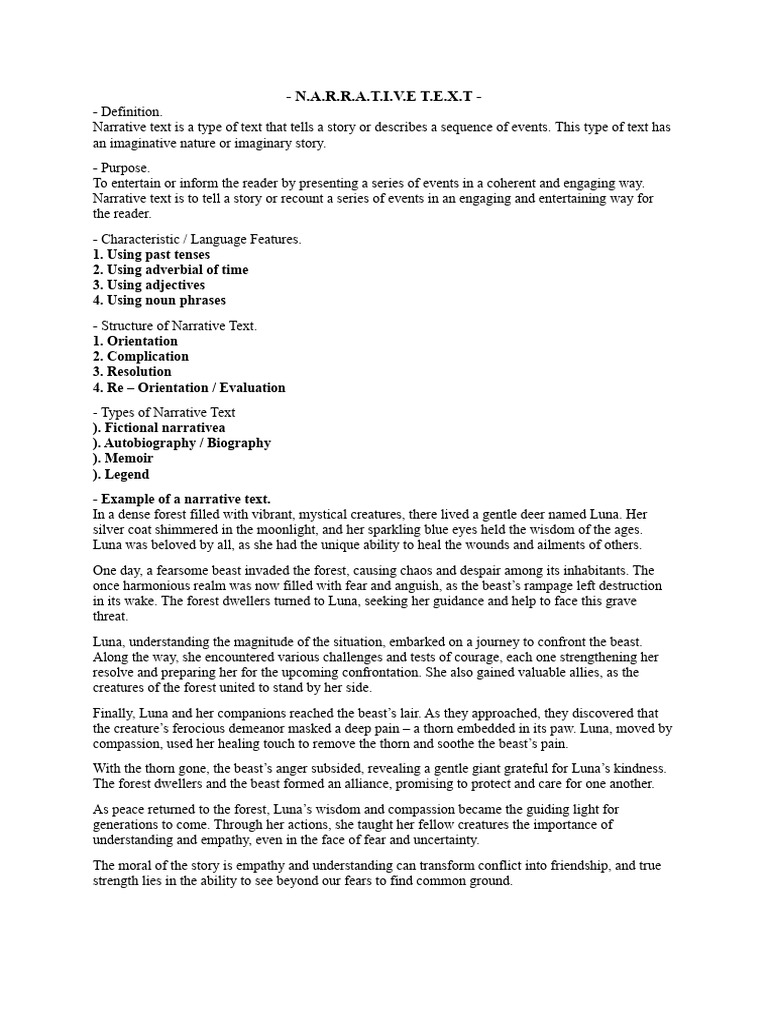 Narrative | PDF | Narrative | Grammar