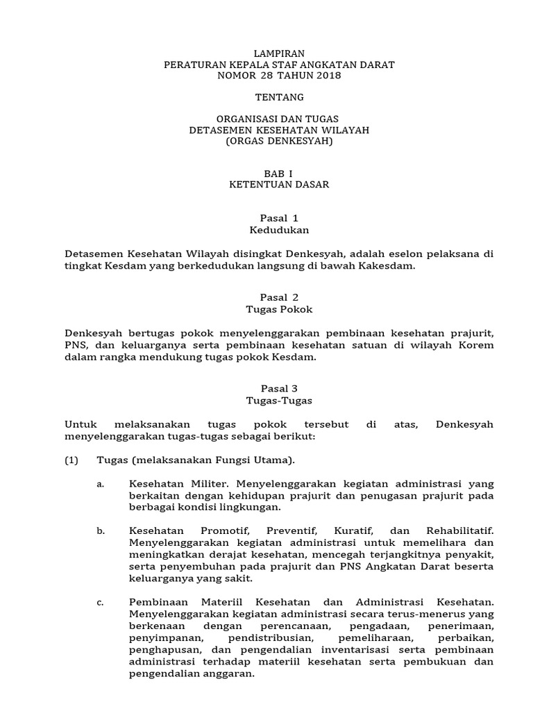 Naskah Orgas Denkesyah | PDF | Hukum | Kesehatan Holistik