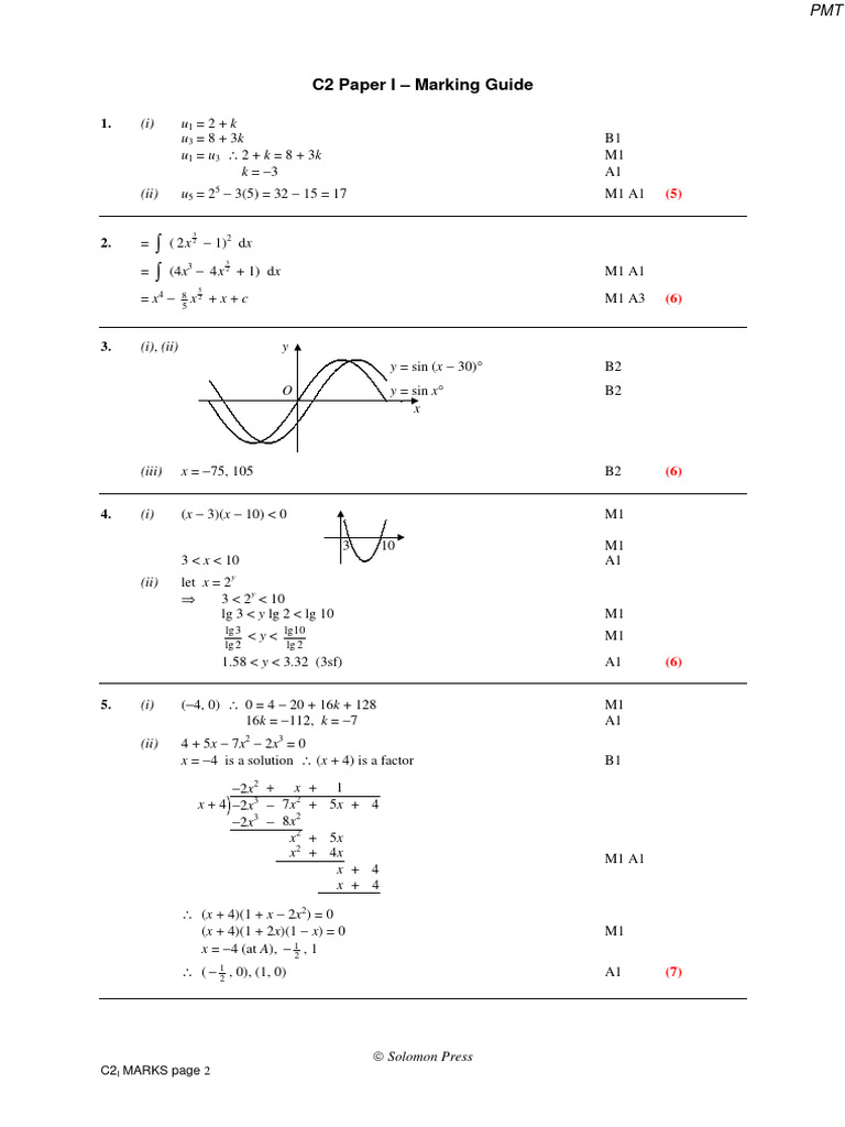 Solomon I MS - C2 OCR | PDF