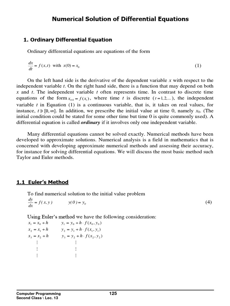 ماتلاب 12 | PDF | Differential Equations | Numerical Analysis