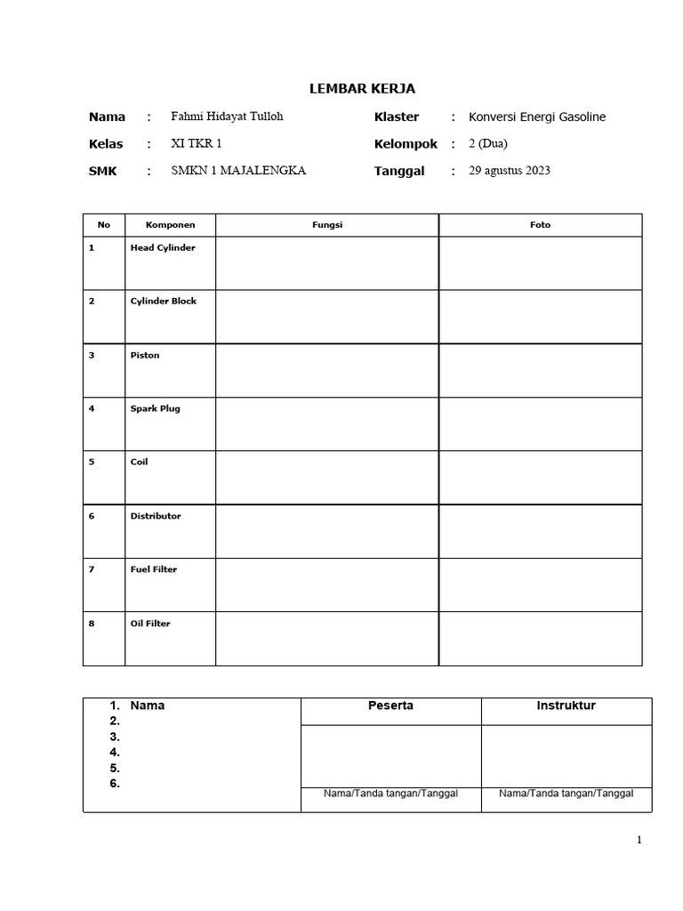 FAHMI HIDAYAT TULLOH - LK Konversi Energi | PDF