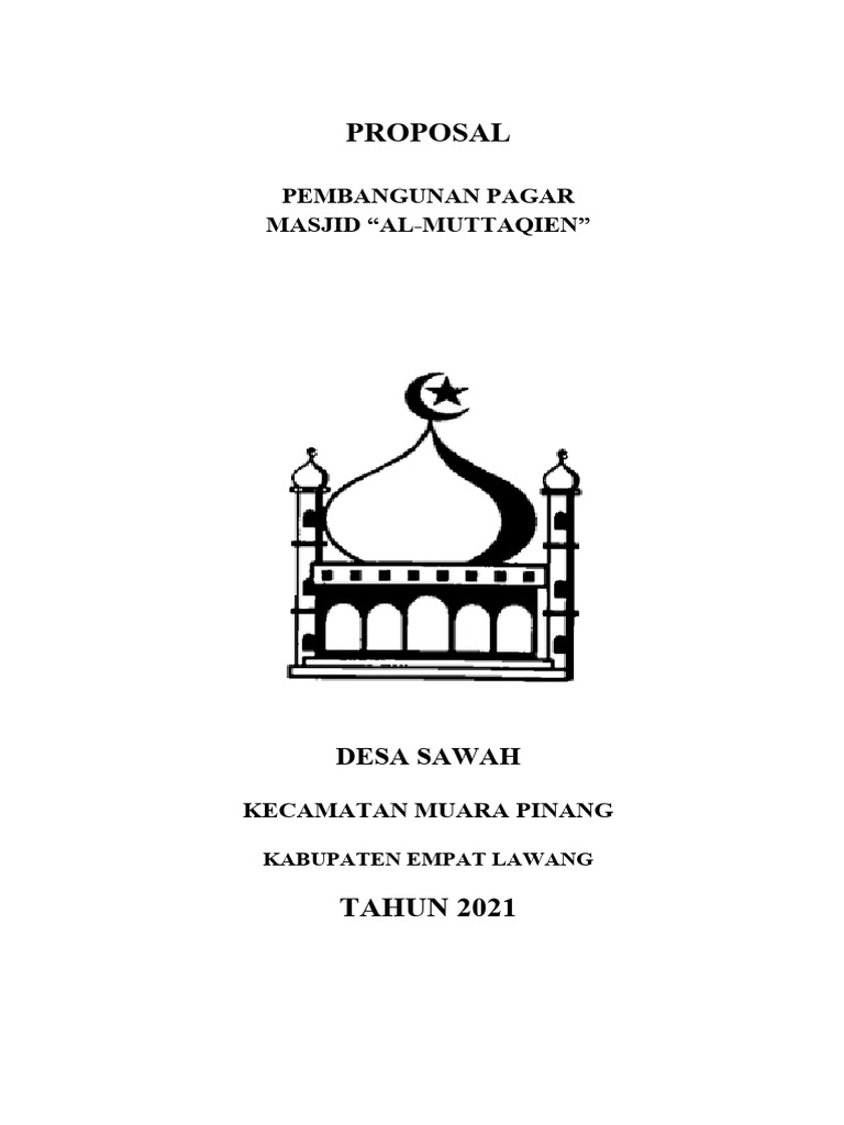 Proposal Masjid Al Muttaqien | PDF