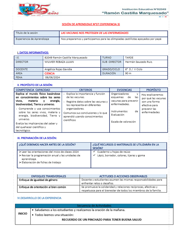 Sesion 07 Cie | PDF | Patógeno | Vacunas
