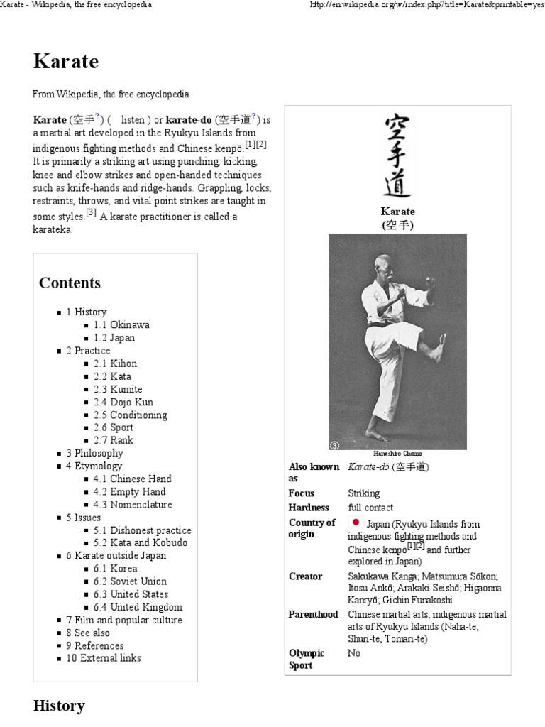 Karate | PDF | Karate | Shotokan