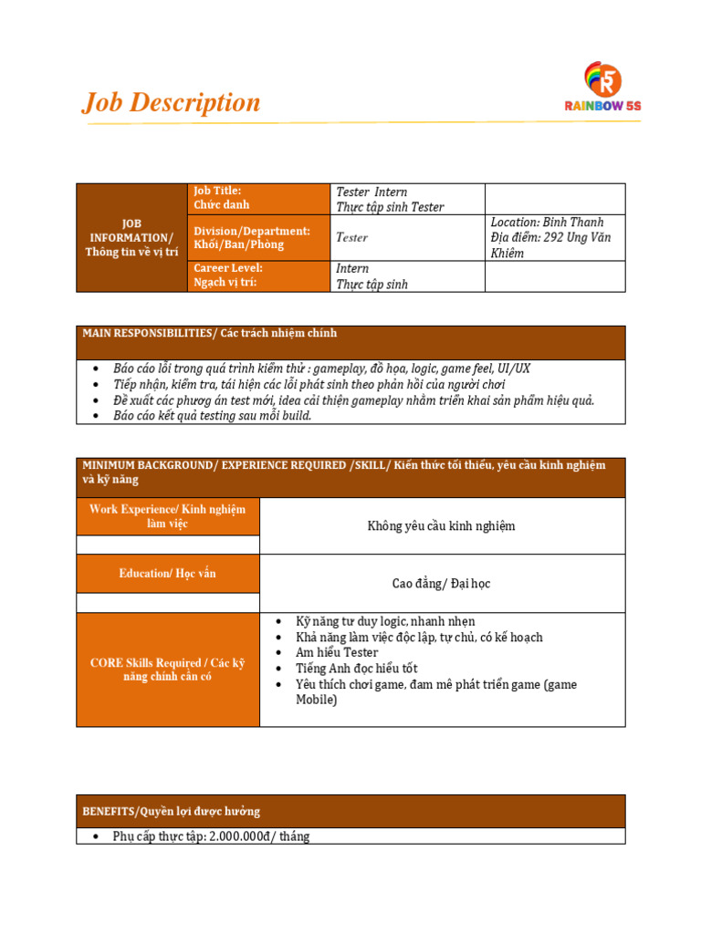 3.JD Tester Intern | PDF