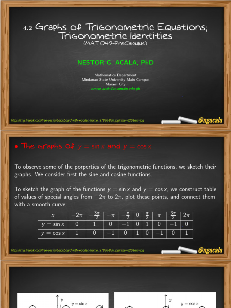 Precalculus: Trigonometric Graphs | PDF | Trigonometric Functions | Trigonometry