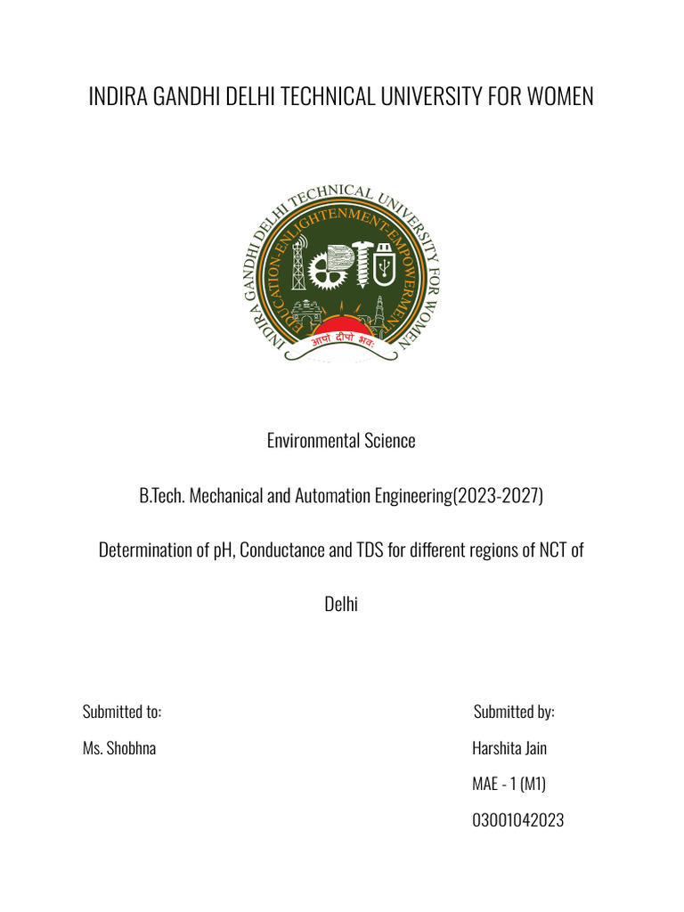evs report | Download Free PDF | Ph | Physical Chemistry
