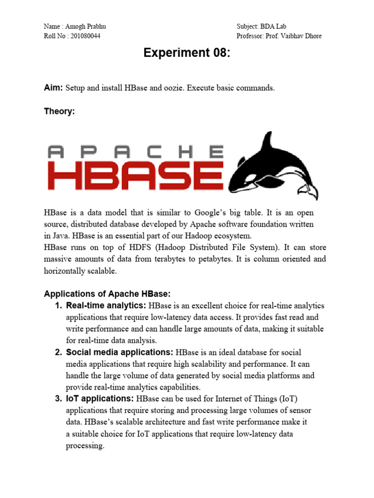 HBase and Oozie Installation Guide | PDF | Apache Hadoop | Databases
