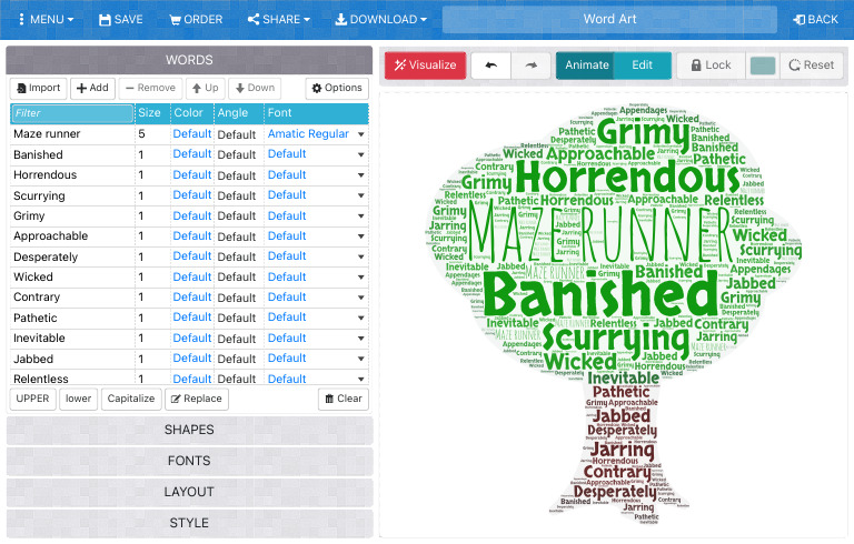 Word Art - Edit | PDF