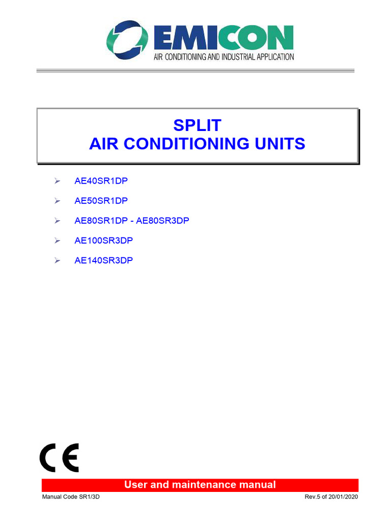 EMICON Split Type Precision AC | PDF | Air Conditioning | Pipe (Fluid ...