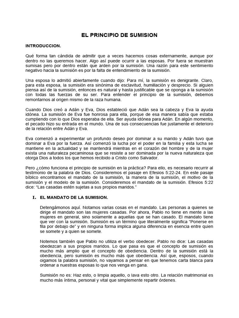 El Principio de La Sumision - 13 | PDF | Víspera | Cristo (título)