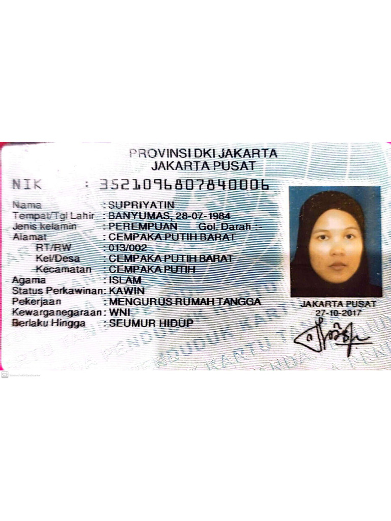 Scan Asli KTP 2 Orang Saksi | PDF