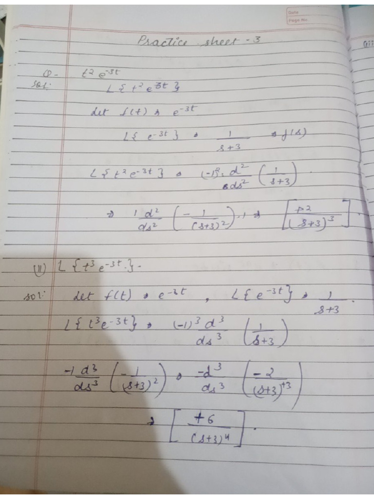 Practice Sheet 3 | PDF