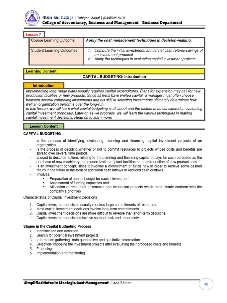 SCM Manual 2023 43 51 PDF | PDF | Cost Of Capital | Depreciation