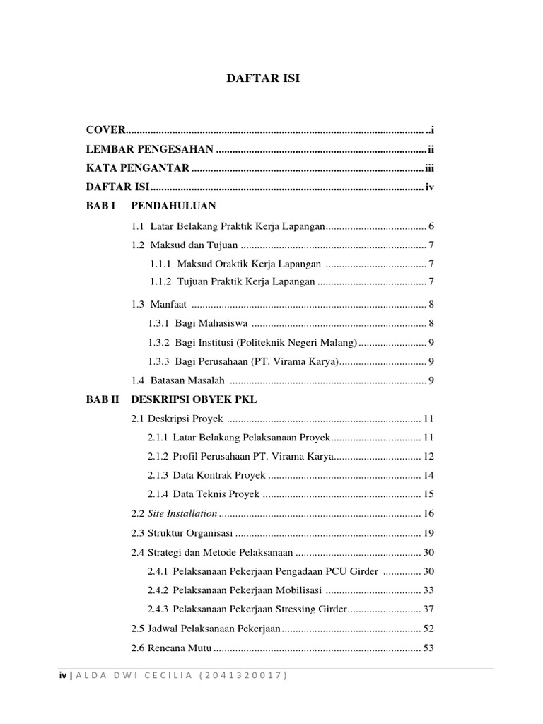 DAFTAR ISI Ok - Removed | PDF