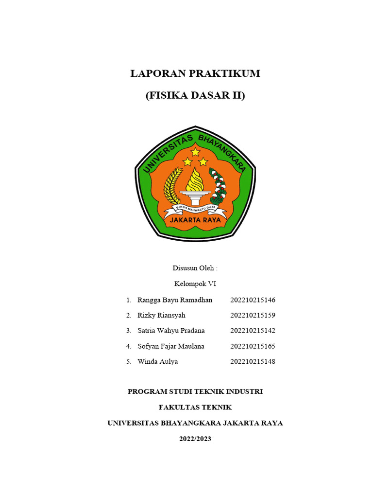 Laprak Fisika Dasar Ii Modul 1 | PDF