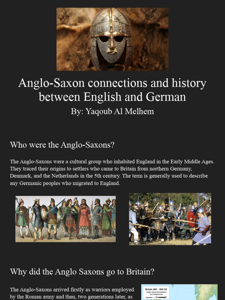 Anglo Saxon Presentation | PDF | English Language | Anglo Saxons
