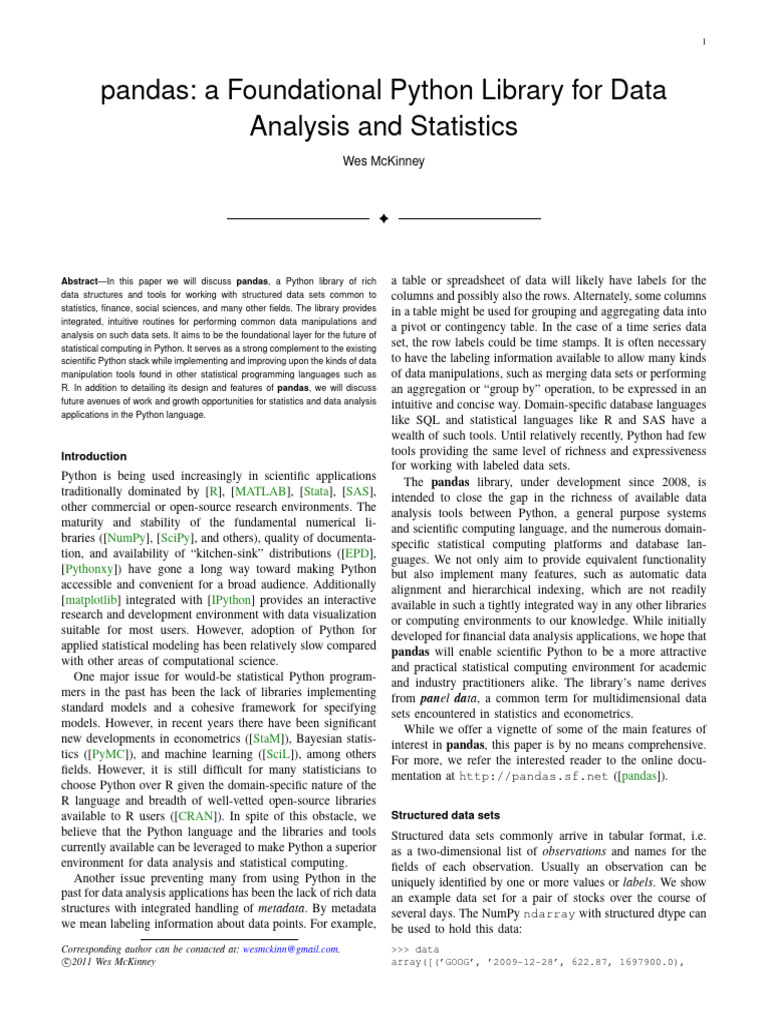 Pyhpc2011 Submission 9 Pdf Computer Programming Computing