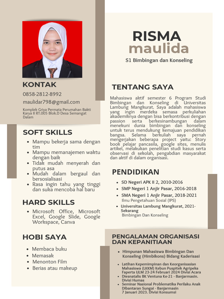 CV Risma Maulida | PDF