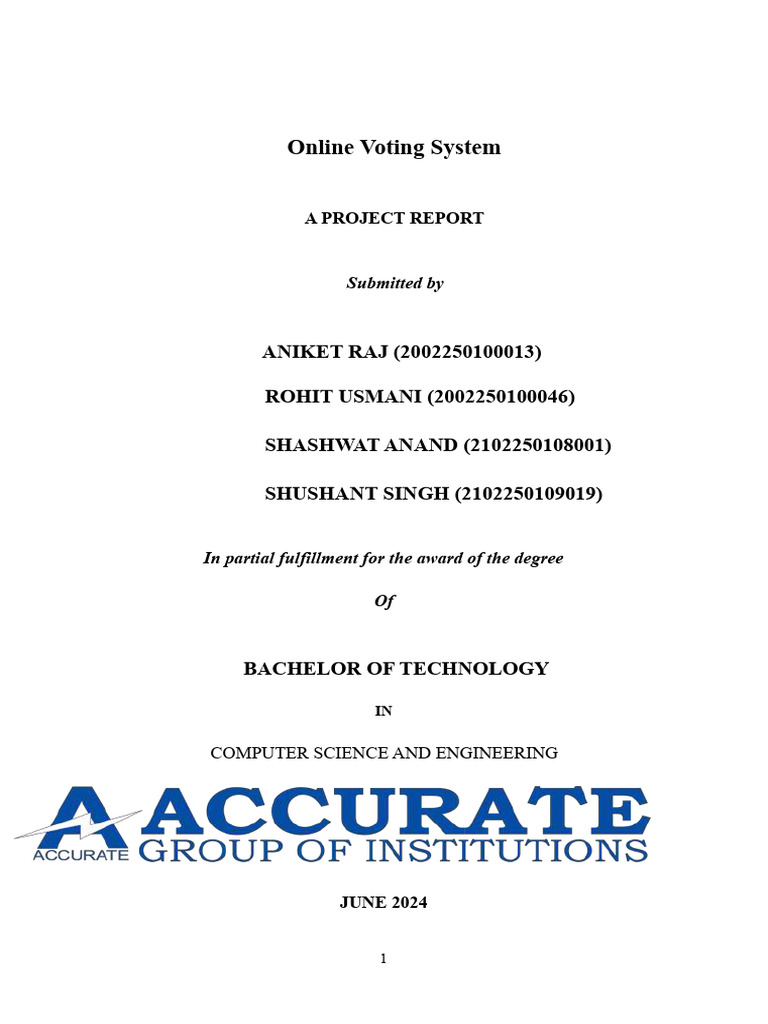 Online Voting | PDF | Computer Security | Security