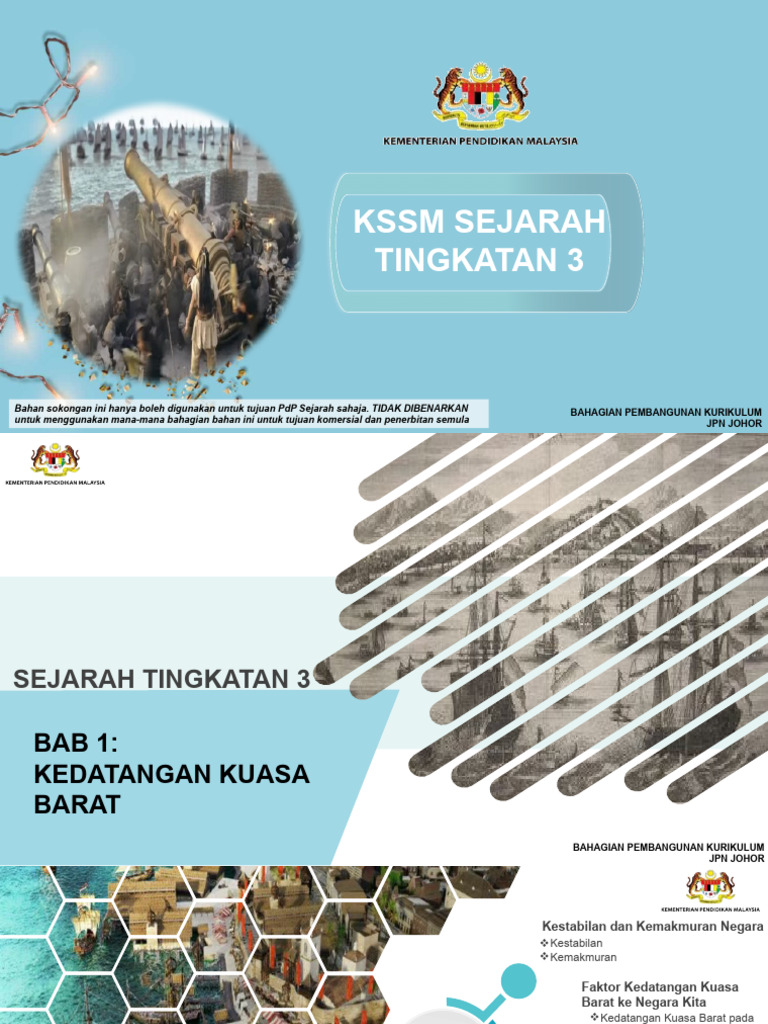 KSSM Sejarah Tingkatan 3 Bab 1.1 | PDF